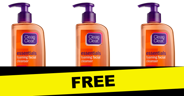 FREE Clean & Clear Foaming Facial Cleanser