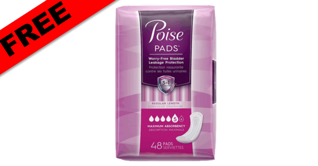 FREE Poise Pads Pack