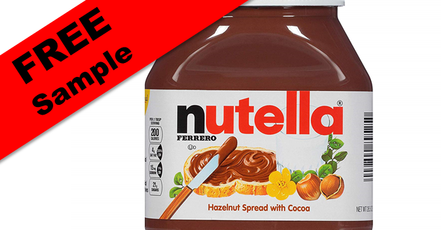FREE Nutella Hazelnut Spread Sample