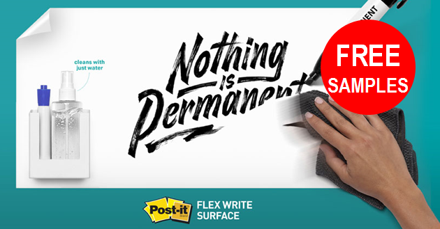 FREE 3M Post-it® Flex Write Surface sample