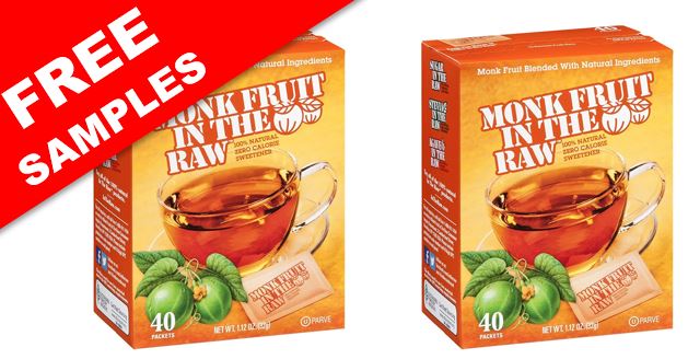 FREE Monk Fruit In The Raw Sweetener Sample
