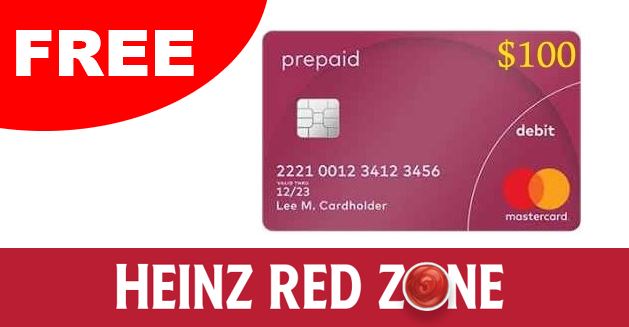 FREE $100 Visa Gift Cards from Heinz
