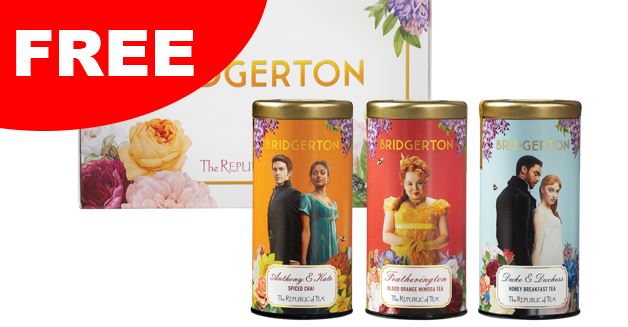 FREE Republic of Tea x Bridgerton Tea Sets