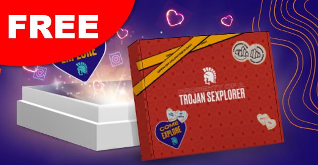 FREE Trojan Valentine’s Day Box
