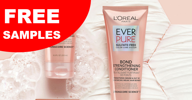FREE L’Oreal EverPure Bond Repair Shampoo and Conditioner Samples