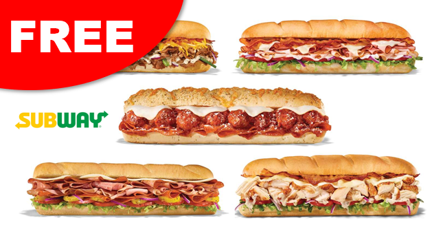 FREE Subway Series Sandwich for Nurses & Teachers