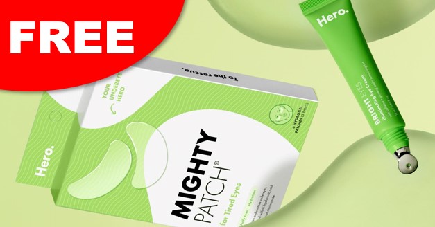 FREE Hero Mighty Patch For Tired Eyes & Bright Eyes Illuminating Eye Cream