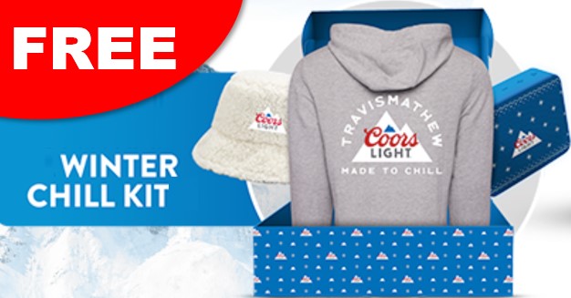 FREE Speakers, Hoddies, Joggers, Chili Kits, Hats & More From Coors Light