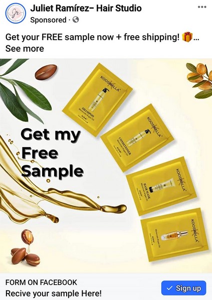 FREE Kooswalla Hair Product Samples
