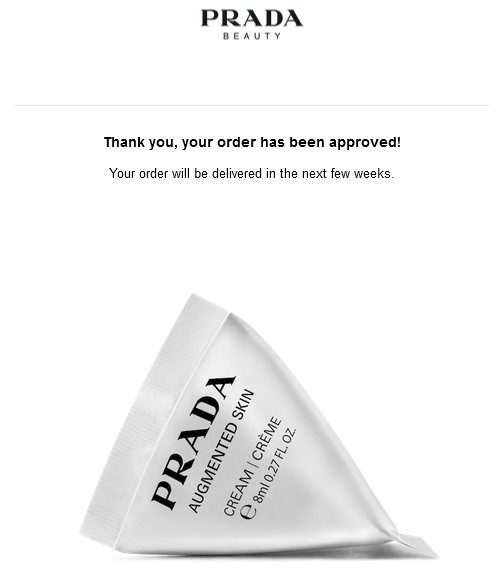 FREE Prada Augmented Skin Cream Sample