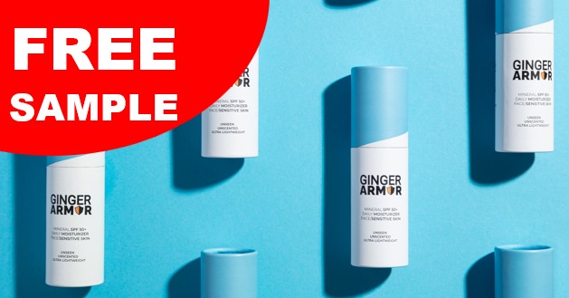 FREE Ginger Armor Sunscreen Sample