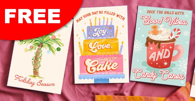 FREE Brit + Co x Moonpig Collection Greeting Card