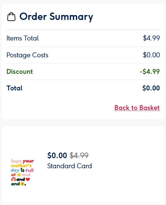 FREE Brit + Co x Moonpig Collection Greeting Card