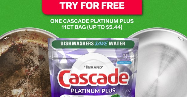 FREE Cascade Platinum Plus 11 Count Bag