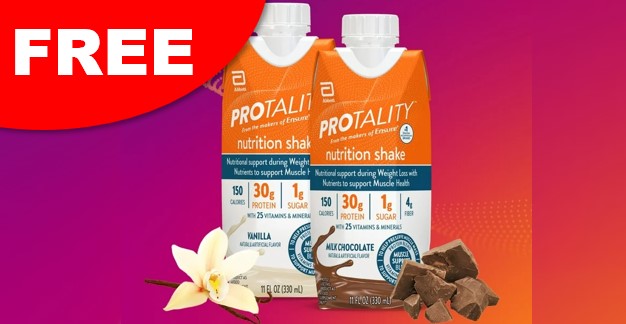 FREE 4-pack of PROTALITY Shakes Kit By Mail