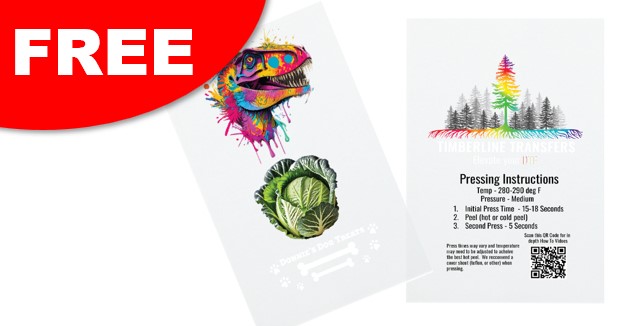 FREE DTF Samples from Timberline Transfers