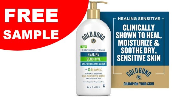 FREE Gold Bond Healing Sensitive Skin Lotion Sample